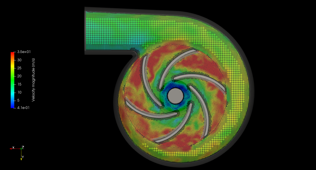 OpenFOAM® tutorial: two steps centrifugal pump analysis (MRF and AMI) - CFD-Training