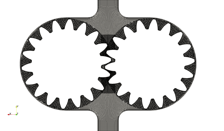 Openfoam® Tutorial Gear Pump And Overset Method Cfd Training