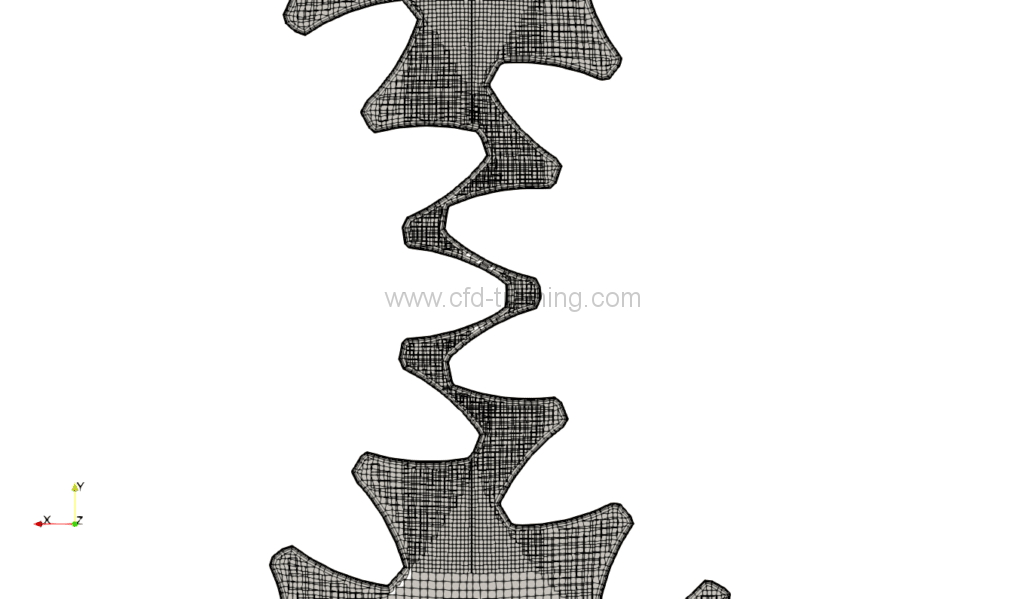 OpenFOAM® tutorial: gear pump and overset method - CFD-Training